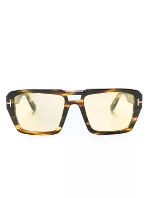 TOM FORD Redford Pilot-frame Sunglasses - Brown