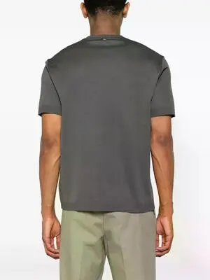 Herno Piqué-weave T-shirt - Grey