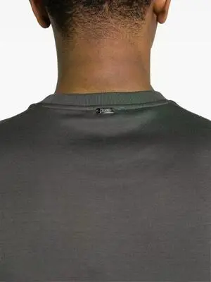 Herno Piqué-weave T-shirt - Grey