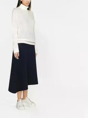 JIL SANDER Roll Neck Wool Jumper - Neutrals
