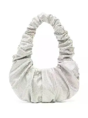 Giuseppe Di Morabito Crystal-embellished Ruched Tote Bag