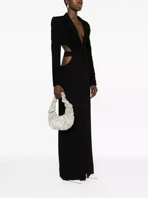 Giuseppe Di Morabito Crystal-embellished Ruched Tote Bag