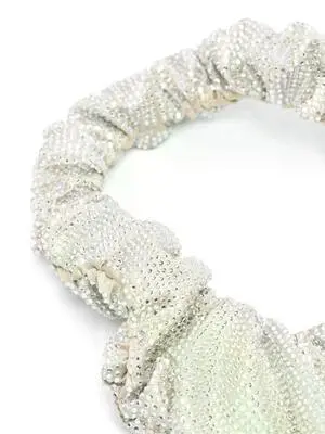 Giuseppe Di Morabito Crystal-embellished Ruched Tote Bag
