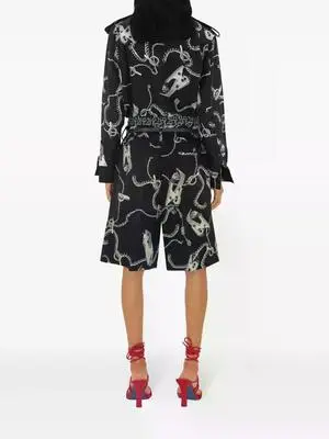 Burberry Knight Hardware Silk Shirt - Black