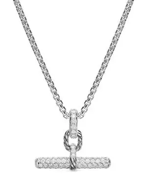 David Yurman Dy Madison® Diamond Pendant Necklace - Silver
