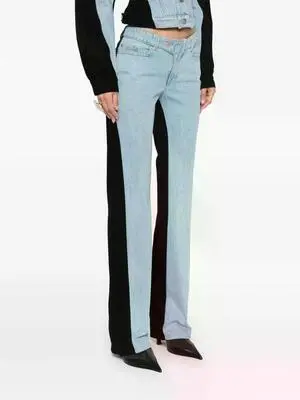 MUGLER Bi-color Straight-leg Jeans