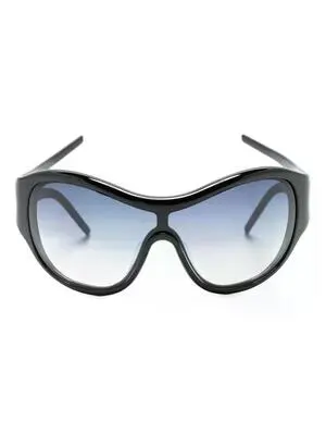 Christopher Esber Uma 98 Wraparound-frame Sunglasses - Black