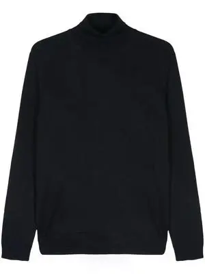 NUUR Roll-neck Merino Jumper - Blue