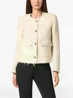 Philipp Plein Tweed Jacket - Neutrals