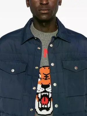 Kenzo Classic-collar Quilted Shirt Jacket