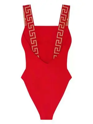Versace Greca Border One-piece Swimsuit