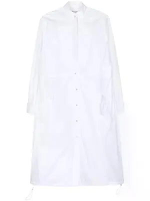WALES BONNER Contrast Poplin Midi Dress