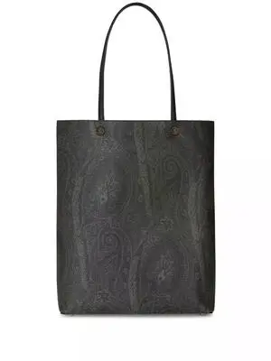 Etro Paisley-print Open-top Tote Bag - Black