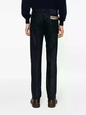 Jacob Cohen Bard Slim-cut Flannel Trousers - Blue