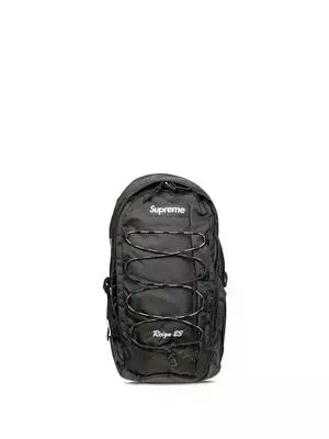 Supreme Logo-patch Backpack - Black