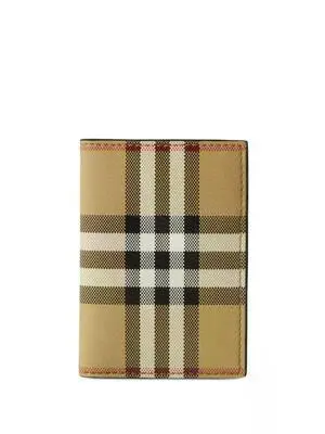 Burberry Vintage Check Bi-fold Wallet - Neutrals