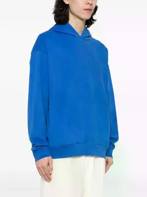 PANGAIA 365 Midweight Organic-cotton Hoodie - Blue