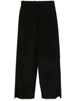 JIL SANDER Virgin Wool Wide Leg Trousers