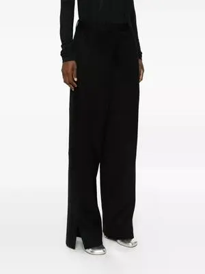 JIL SANDER Virgin Wool Wide Leg Trousers