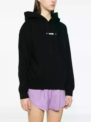 JIL SANDER Logo-print Hoodie - Black
