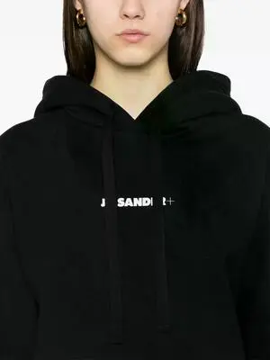 JIL SANDER Logo-print Hoodie - Black