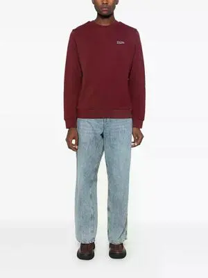 A.p.c. Logo-embroidered Cotton Sweater