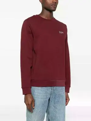 A.p.c. Logo-embroidered Cotton Sweater