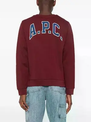A.p.c. Logo-embroidered Cotton Sweater