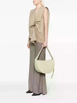 YU MEI Antonia Leather Shoulder Bag - Neutrals