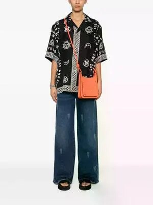 Mcm Mini Himmel Hobo Crossbody Bag - Orange
