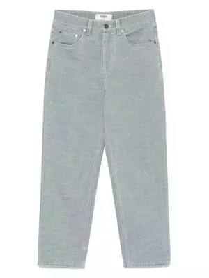 Fendi Logo-embossed Jeans