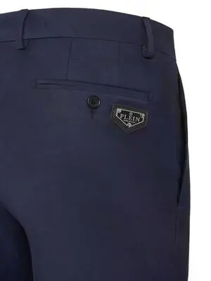 Philipp Plein Straight-leg Wool-blend Trousers