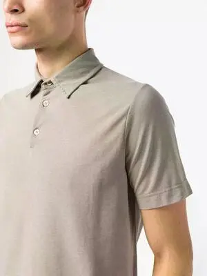 ZANONE Short-sleeved Polo Shirt - Neutrals