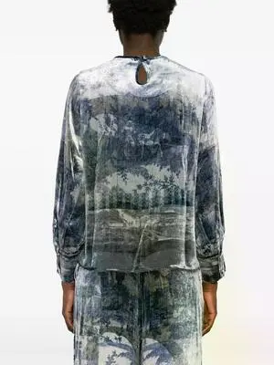 PIERRE-LOUIS MASCIA Kanpur Top - Blue