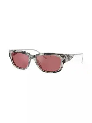 DIESEL® Square Frame Sunglasses With Tortoiseshell Effect