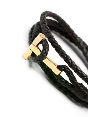 TOM FORD Braided Leather Bracelet