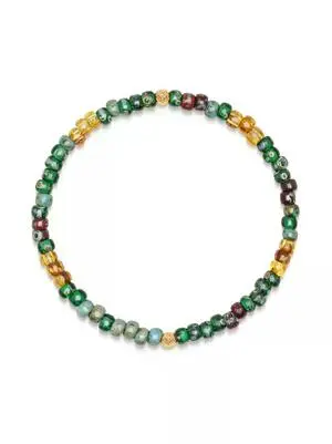 NIALAYA JEWELRY Miyuki Beaded Bracelet - Green