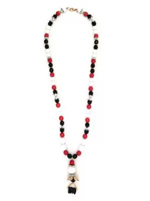 AMIR SLAMA Charm-detail Beaded Necklace