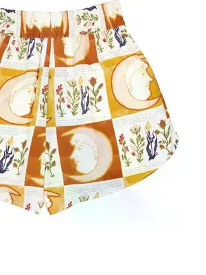 PAULA Printed Crepe Shorts