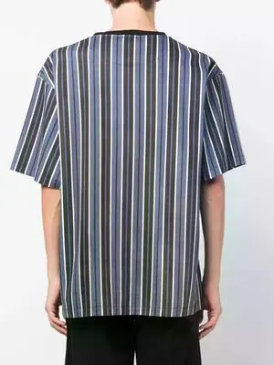 Kenzo Logo-patch Striped T-shirt