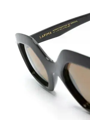 LAPIMA Cecilia Oversized Sunglasses - Black