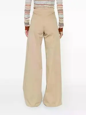 Etro Paneled Button Detail Trousers - Neutrals