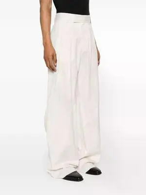 Amiri High-waist Wide-leg Trousers With Lurex Detailing