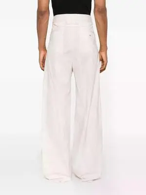 Amiri High-waist Wide-leg Trousers With Lurex Detailing