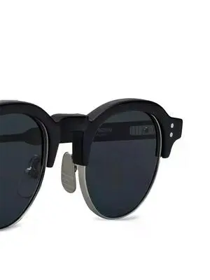 Thom Browne Oval-frame Sunglasses - Black