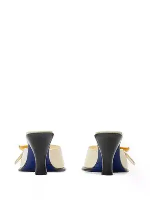 Burberry Bay Leather Mules