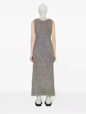 JIL SANDER V-neck Sleeveless Midi Dress