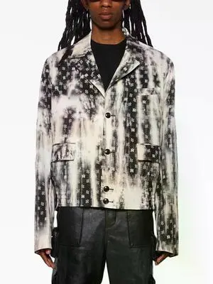 Amiri Monogram-print Wool-blend Jacket