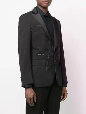 Philipp Plein Rhinestone Star Blazer