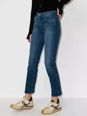 FRAME Le High Straight Jeans